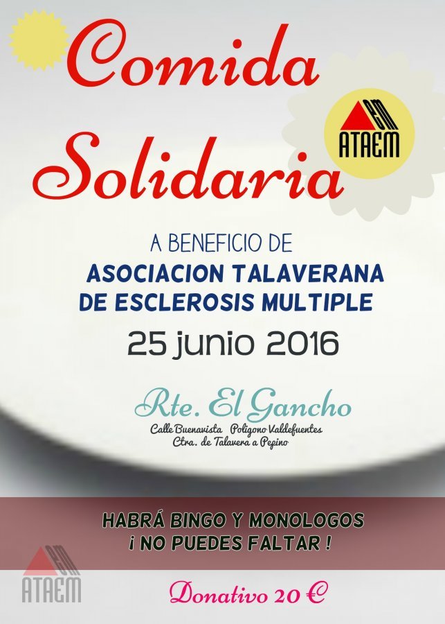 COMIDA SOLIDARIA | ATAEM en Talavera